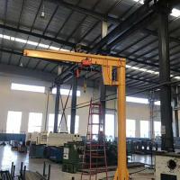 China Polyurethane Buffer 30KN 360° Rotating Slewing Jib Crane for sale