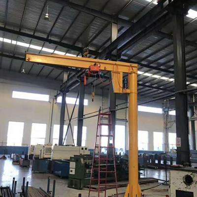 China Polyurethane Buffer 30KN 360° Rotating Slewing Jib Crane for sale