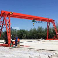 China Rail Type Wire Rope Hoist 32T Single Beam Gantry Crane for sale