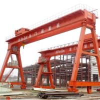 China Double Girder Remote Control 15t A8 Rail Mounted Gantry Crane for sale