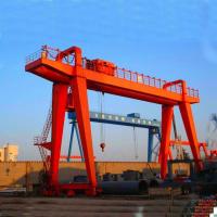 China Overhead 35m Span A5 50T Double Girder Gantry Crane for sale