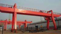 China Overhead 35m Span A5 50T Double Girder Gantry Crane for sale