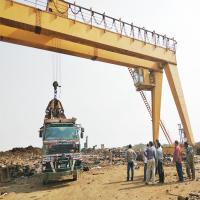 China 3000KN Double Beam Grab Bucket Garbage Gantry Crane for sale