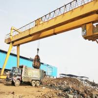 China 3000KN Double Beam Grab Bucket Garbage Gantry Crane for sale