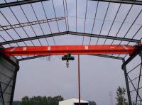 China Span 31.5m Overhead Travelling Crane Single Girder 5 Ton With Track for sale