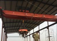 China 40 Ton Double Girder Overhead Crane , Compact Electromagnetic Overhead Crane for sale