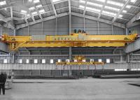 China 40 Ton Double Girder Overhead Crane , Compact Electromagnetic Overhead Crane for sale
