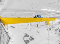China 55 Ton Double Girder European Overhead Crane Remote Control for sale