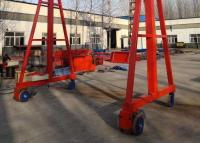 China Motor Driven 5T Simple Gantry Crane With Manual Chain Block for sale