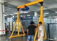 China Manual Driven Glassworks Handling 0.5T Portable Gantry Crane for sale