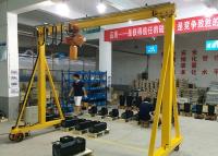 China Manual Driven Glassworks Handling 0.5T Portable Gantry Crane for sale