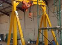 China Manual Driven Glassworks Handling 0.5T Portable Gantry Crane for sale