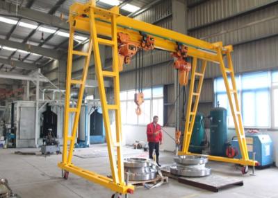 China Wireless Control Mini 4 Wheels Workshop Gantry Crane A Frame for sale