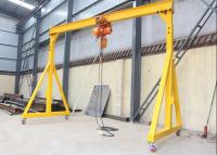 China Wireless Control Mini 4 Wheels Workshop Gantry Crane A Frame for sale