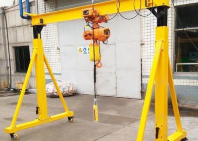 China Concrete 7.5T Portable Gantry Crane With Electric Mobile Hoist for sale