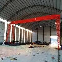 China 5 Ton Single Speed Mobile Gantry Crane With Double Hoist for sale