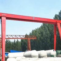 China CE 15T Single Girder Gantry Crane With Cantilever Beam for sale