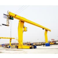 China Europe Style 4 Wheel Single Beam Gantry Crane With Wire Rope Hoist for sale