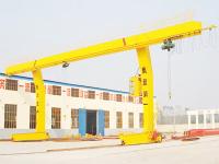 China Europe Style 4 Wheel Single Beam Gantry Crane With Wire Rope Hoist for sale