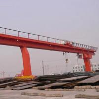 China Rail Mounted Double Trolley 50t Goliath Single Girder Gantry Crane for sale