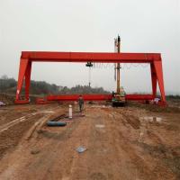 China Simple And Compact Structure 5T Single Girder Gantry Crane Industrial Factory Rail type for sale