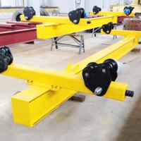 China 5T Height 7m Under Hung Single Girder Overhead Travelling Crane With Hoist for sale
