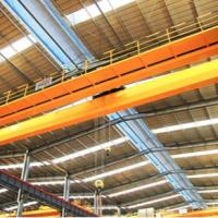 China 25 Ton 10m Span European Type EOT Overhead Crane Double Girder High Efficient for sale