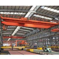 China 32 Ton Electromagnetic Beam Double Girder Overhead Travelling Crane High Safety A7 for sale