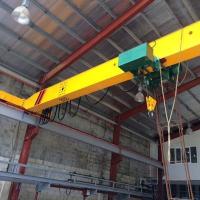 China 12T Single Girder Overhead Travelling Crane Electric Wire Rope Hoist MD Double Speed for sale