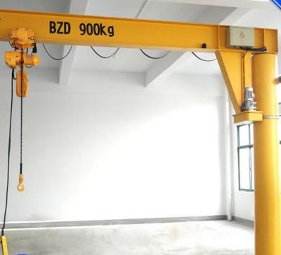 China Electric Hoist 5T Pillar Mounted Jib Crane Free Standing for sale