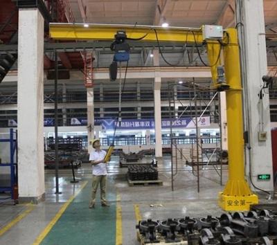China Medium Speed 3 Ton Portable Jib Crane With Pendent Control for sale