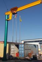 China Luffing 270° Pillar Mounted Jib Crane Span 4.5m~6m for sale