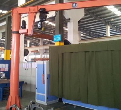 China Small 4.5t Jib Boom Crane European Type For Machining Workshop for sale