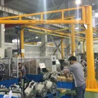 China European Type 4.5 Ton Pillar Mounted Jib Crane Remote Control 3 Phase Power Supply for sale