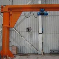 China 3-10 Ton Pillar Mounted Jib Crane Working Class A3 With Chain Hoist for sale