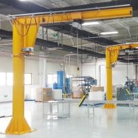 China 8 Ton Pillar Mounted Jib Crane Working Class A3 270° Rotating With Chain Hoist for sale