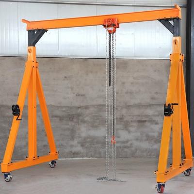 China Aluminum Mobile Gantry Crane Span 3m-10m Hoist Trolley for sale