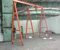 China Aluminum Mobile Gantry Crane Span 3m-10m Hoist Trolley for sale