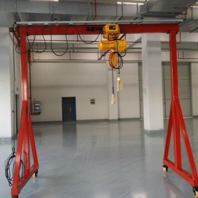 China 3.2 Ton Electric Wheel Portable Gantry Crane Convenient Installation for sale
