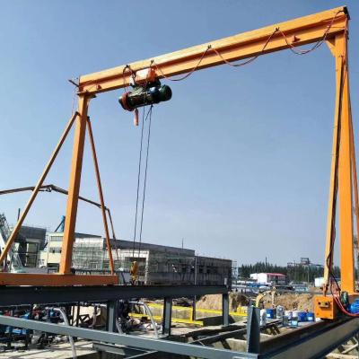 China 6.5T Max Width 10m Warehouse Gantry Crane Simple Design Detachable Moving Freely for sale