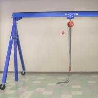 China Manual Push 5 Ton Portable Gantry Crane Moving Freely Adjustable Height for sale