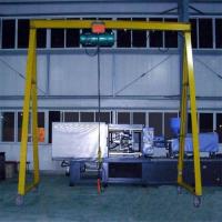 China PT Model 7.5T Mobile Girder Rail Gantry With Wire Rope Hoist Simple Design for sale
