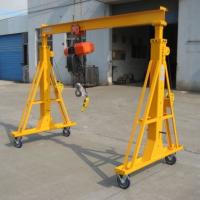China 8T Mobile Electric Construction Portable Gantry Crane Traveling With 4 Wheels for sale