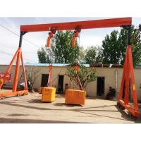 China Customized Frame 3 Ton Portable Gantry Crane Manual Operation Span 2m for sale