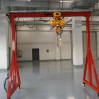 China A Frame Lifting Portable Gantry Crane 3.5 Ton Fixed Height With Electric Hoist for sale