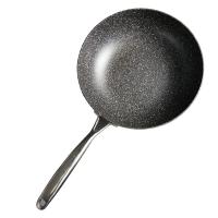 China 10cm Deep Lightweight Non Stick Woks Pan Cobblestone Less Oil LFGB Certified for sale