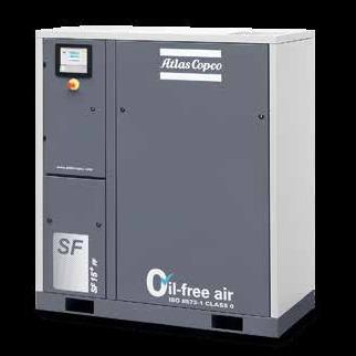 China Atlas Copco Oil Free Compressor  SF8+ -22+ With Modular Design for sale