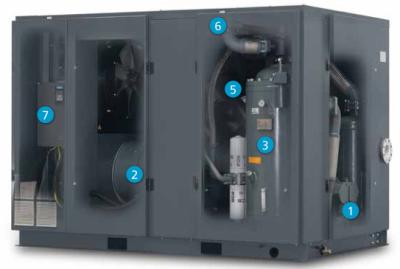 China 90 kW Rotary Screw Air Compressor GL90VSD for sale