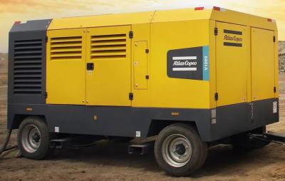 China Professional Grade Portable Compressor V1200 With Rated Pressure 15-25 Bar Yellow Color for sale