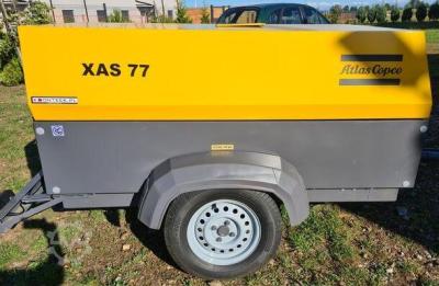 China Industrial Grade Portable Compressor XAS77E with FAD 4.2 M³/min and Black Color for sale